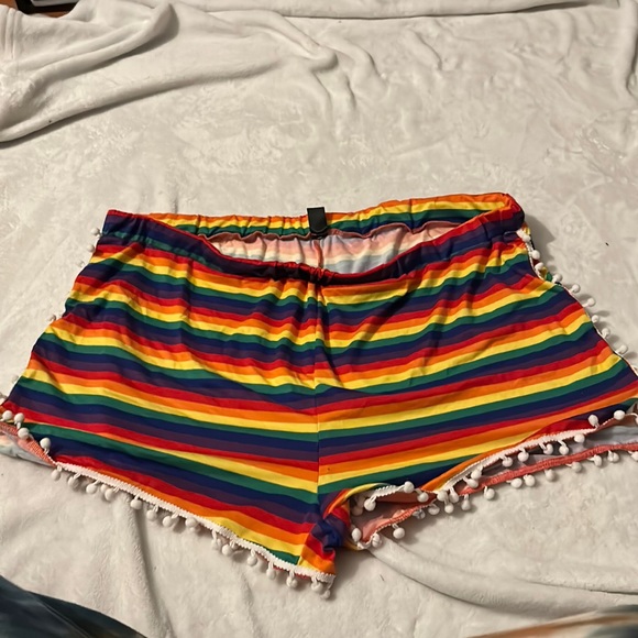 SHEIN | Shorts | Rainbow Shorts | Poshmark
